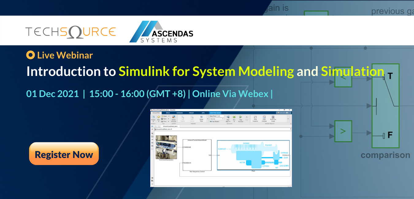 [Live Webinar] Introduction to Simulink for System Modeling and Simulation